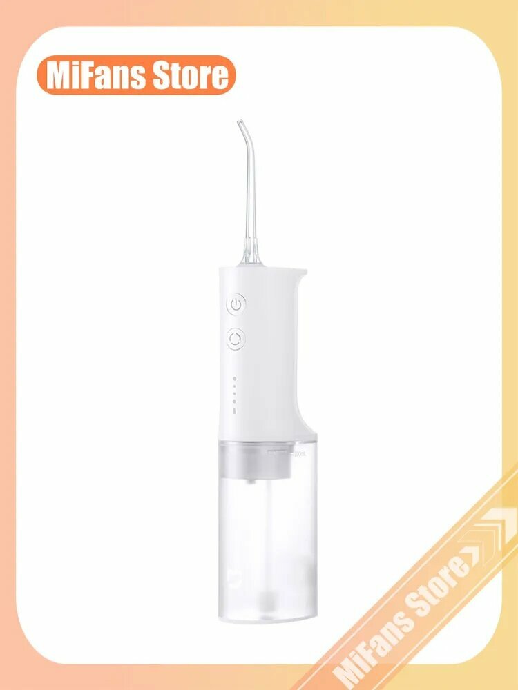 Xiaomi Ирригатор Electric Flasher (MIO701) , для полости рта и зубов с насадкамибелый