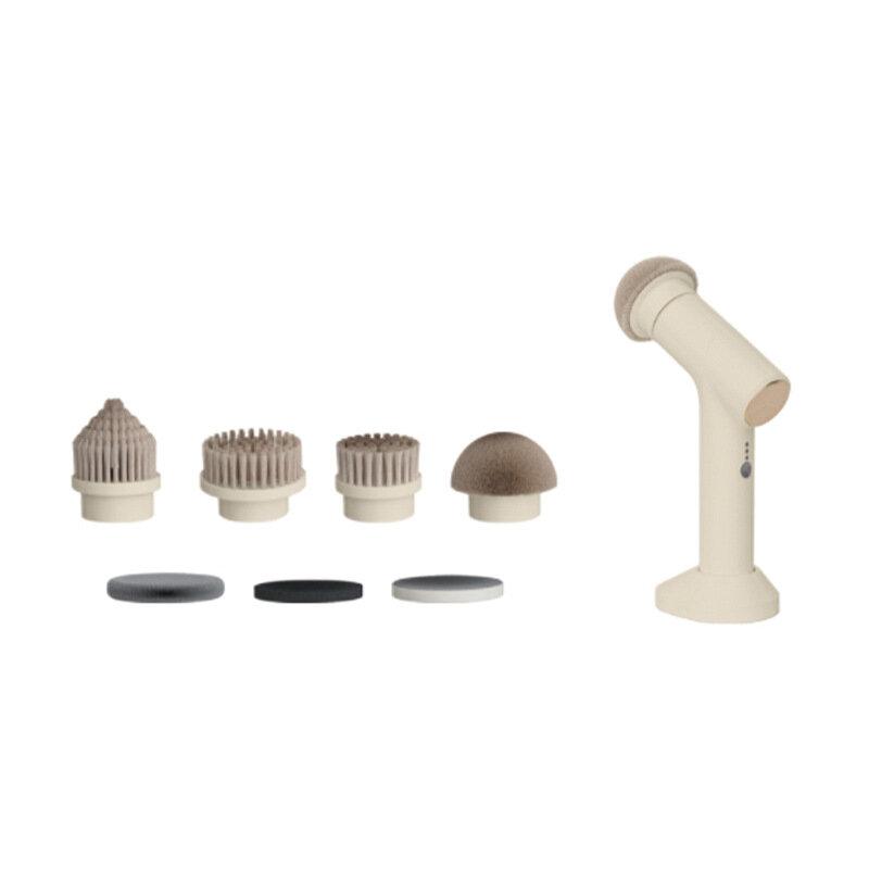 Кросс-бордерная ручная чистящая машина для домашнего использования в ванной с длинной ручкой, телескопическая, перезаряжаемая, 7-в-1, мощная многофункциональная электрическая чистящая щетка