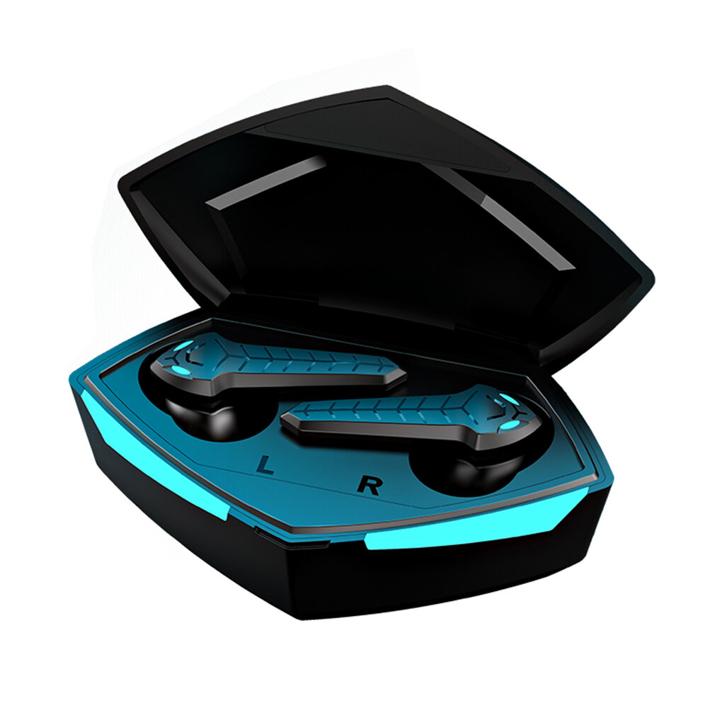 Навушники в ухо P36 BT 5.2+EDR True Wireless Gaming с 13mm динамическим драйвером, SBC&AAC, шумоподавлением, 45ms латентностью, бинауральным дизайном и микрофоном для игр, спорта, музыки, совместимые с iOS Android