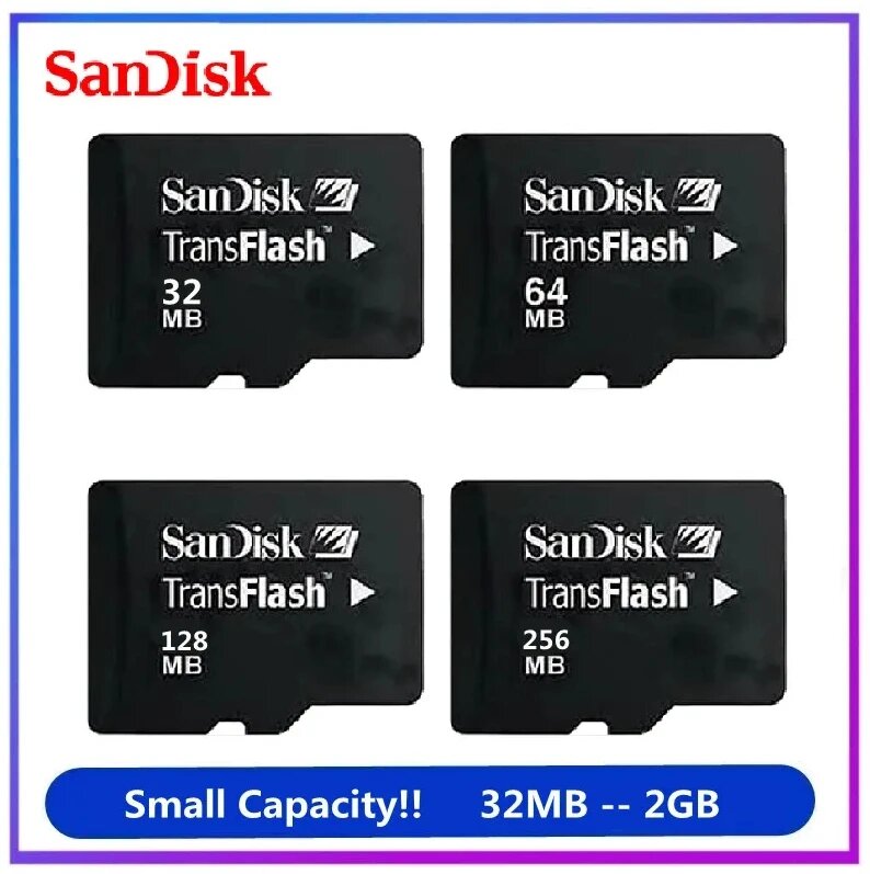 SanDisk Micro SD карты памяти 32МБ-2ГБ 10шт 2G