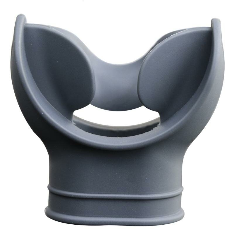 Силиконовый загубник для трубки, Серый