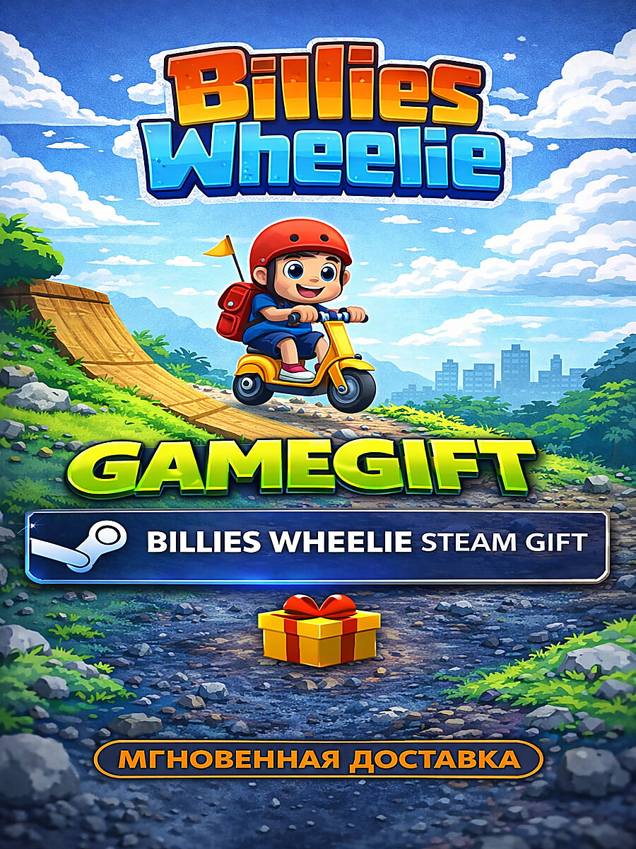 Игра Billie's Wheelie для STEAM ПК (PC) | Страна активации - Мексика | Подарком на Ваш аккаунт | Автовыдача