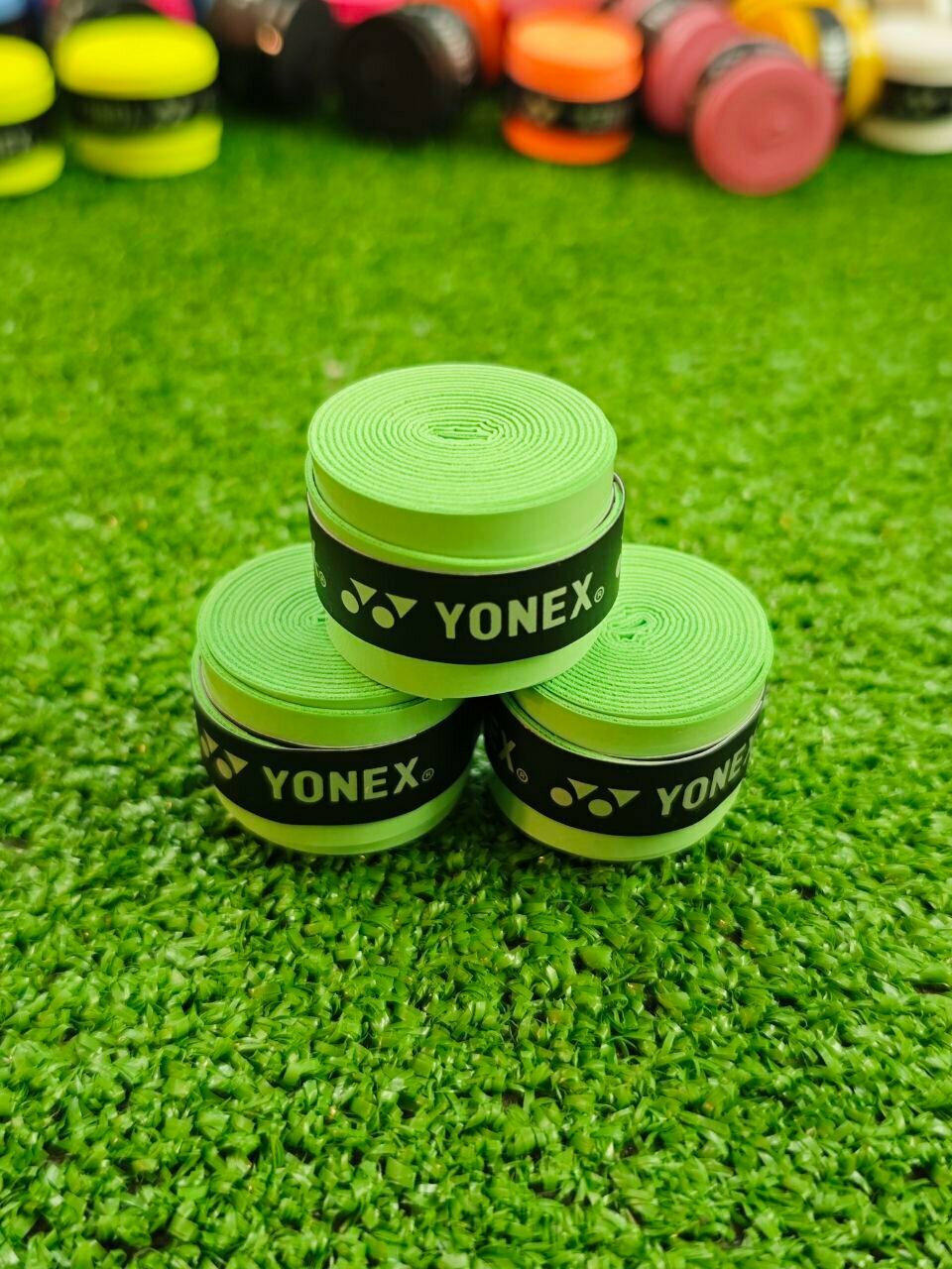 Намотка для теннисной ракетки yonexA01 x 3 зеленая