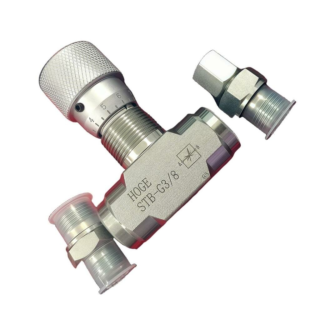 Регулируемый гидравлический двухходовой клапан 3/8 дюйма