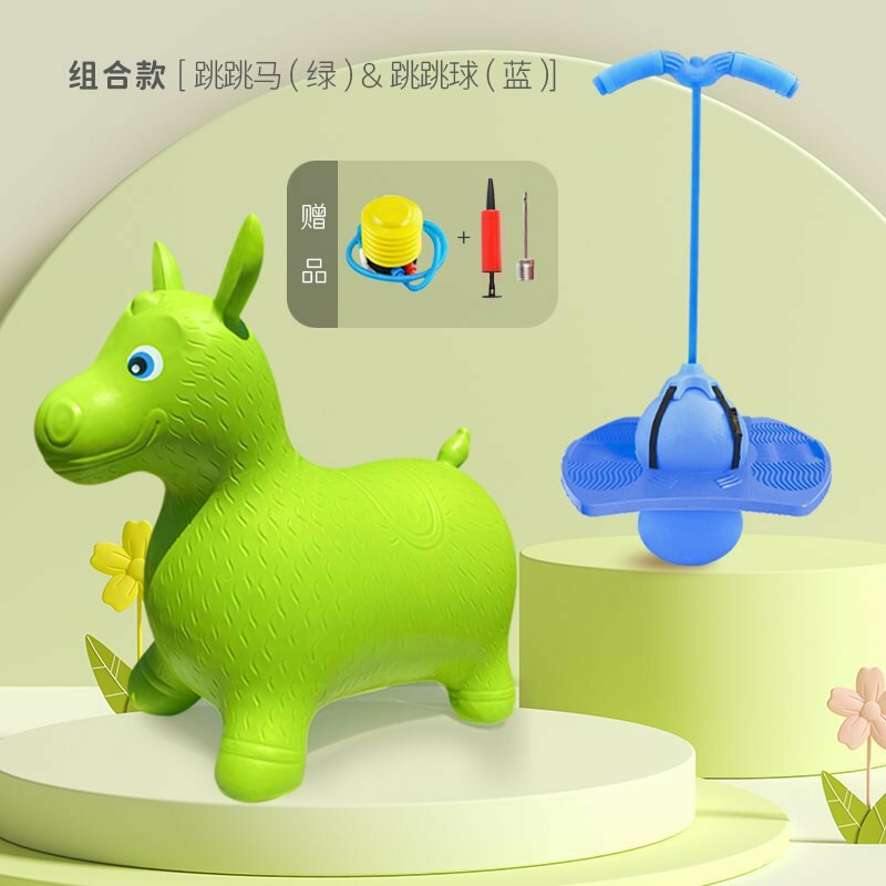 Маленький олень сидящий, детская игрушка, музыкальная, для годовалого ребенка, прыгающая лошадка, анти-падение, резиновая надувная балансировочная игрушка для взрослых
