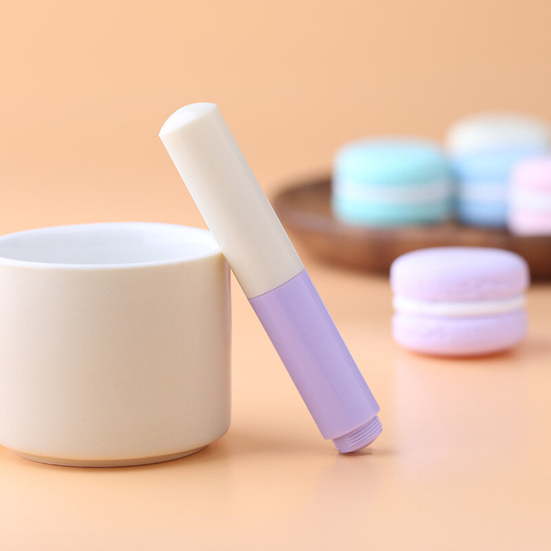 MAJOHN Второе поколение прозрачной ручки с эффектом звездного неба, макарон, мелад, коричневая мини-ручка для кармана