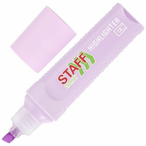 48 шт. Текстовыделитель STAFF "EVERYDAY HL-707", лавандовый, линия 1-5 мм, скошенный наконечник, 152547