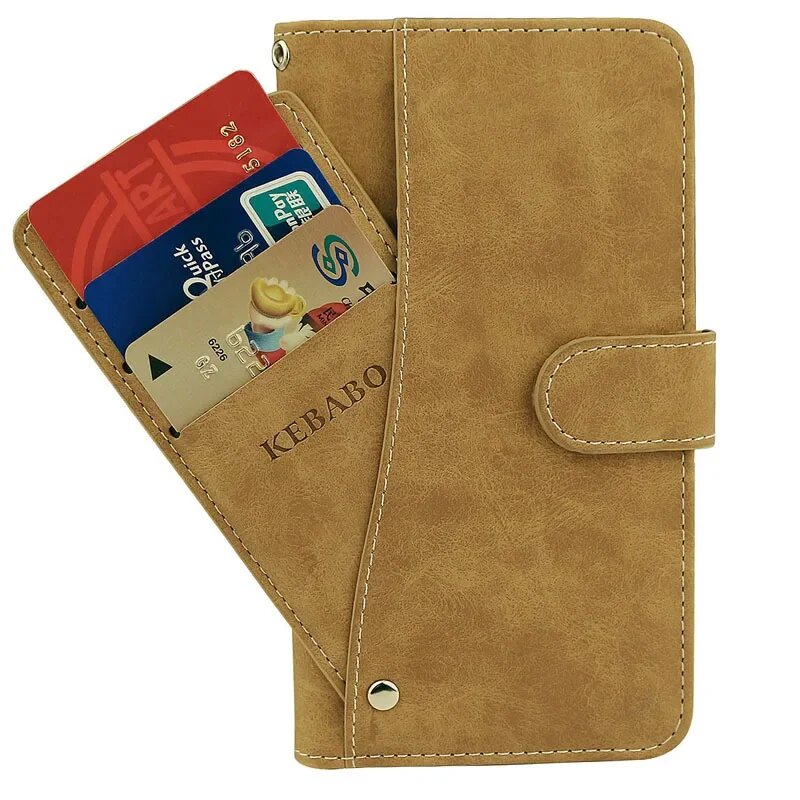 Кожаный чехол-книжка BQ 6761L Brown