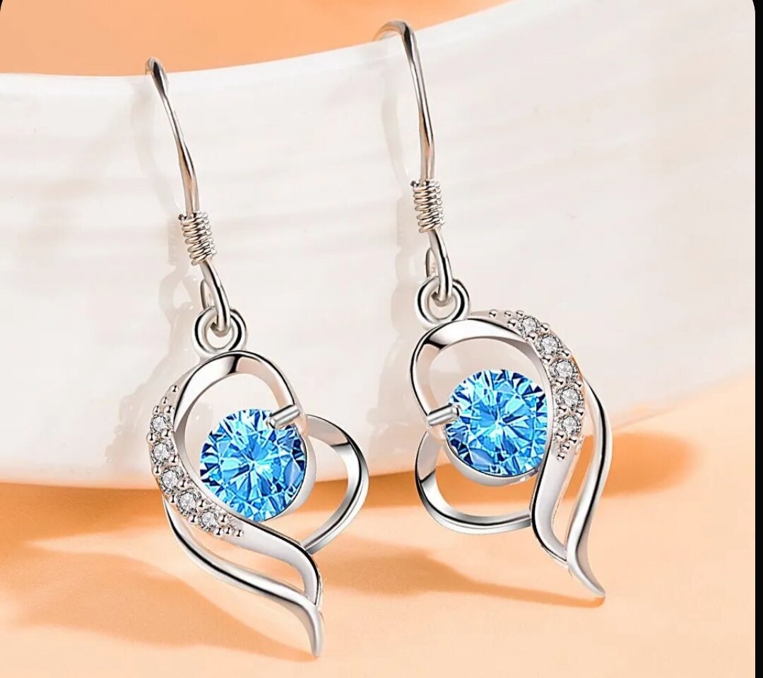 Серьги, фианит