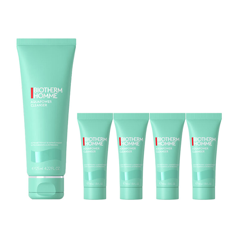 Увлажняющее очищающее средство мужское BIOTHERM Water Powered, 125 мл, цвет turquoise