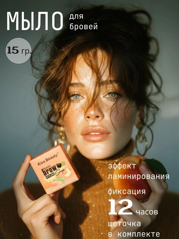 Мыло воск для фиксации бровей, гель для бровей прозрачный, фиксирующий гель