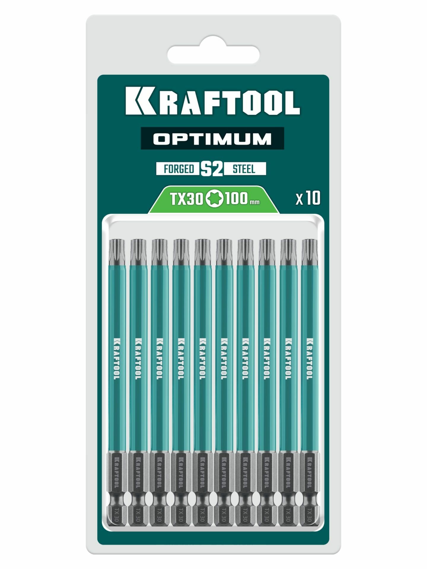 KRAFTOOL OPTIMUM TX 30 100 мм 10 шт биты 26126-30-100-S10
