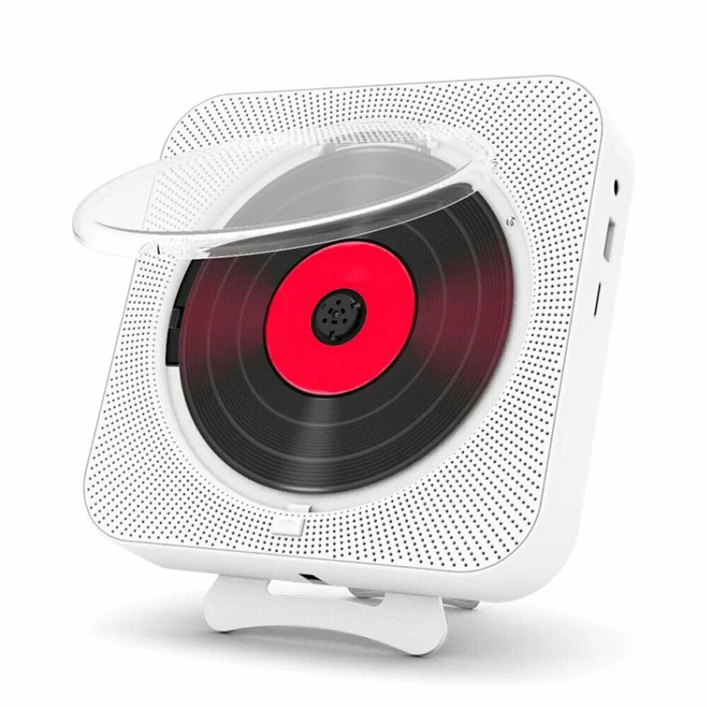 Настенный проигрыватель компакт дисков MEGICOT, Bluetooth 5.1, встроенные динамики, пульт дистанционного управления с пылезащитным чехлом, поддержка FM радио, USB флеш память, Micro SD, AUX Play