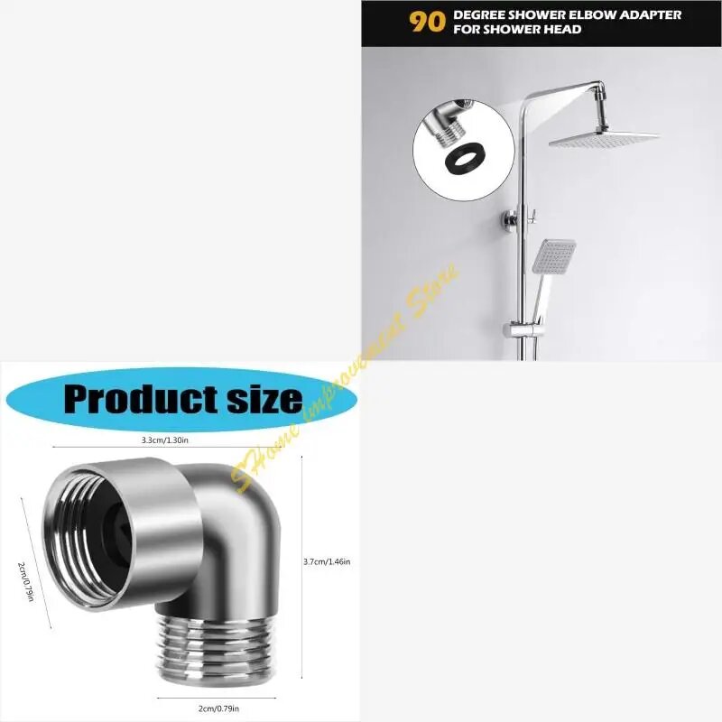 Медный адаптер для душа 90 градусов