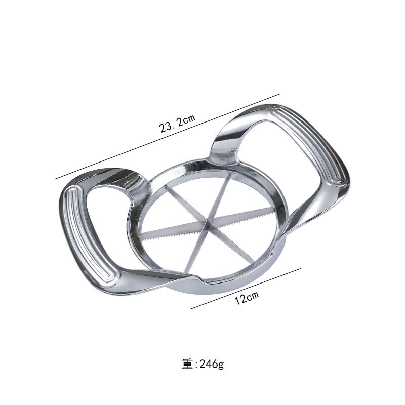 Слайсер для яблок из нержавеющей стали 304, большой слайсер для апельсинов из цинкового сплава, разделитель фруктов, слайсер и удалитель сердцевины