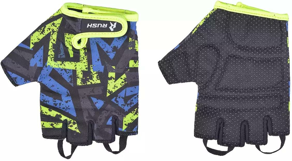 Велоперчатки RUSH HOUR Kids, размер XXS, желтый, универсальные