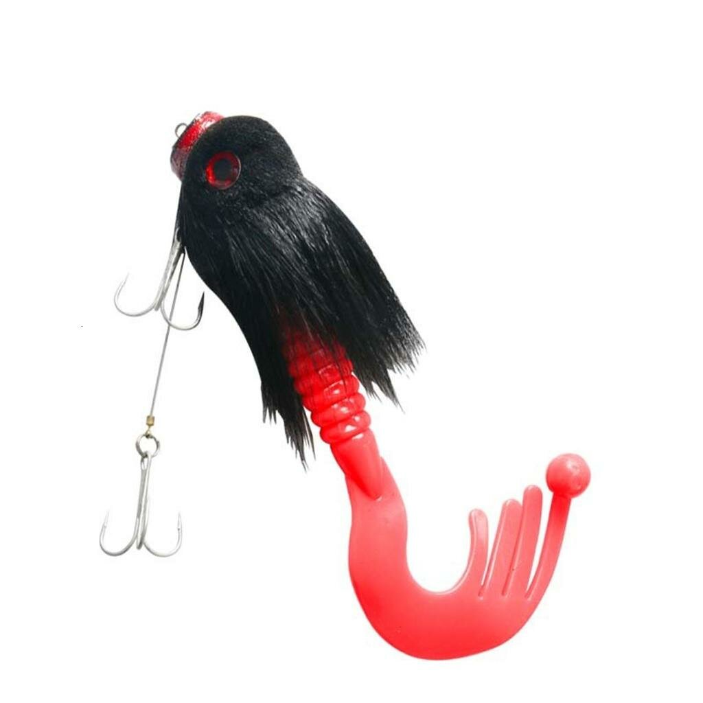 Плавающая приманка-мышь 30 см с раздвоенным хвостом, 07