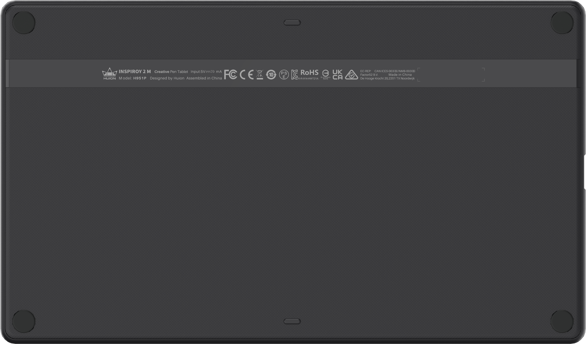 Графический планшет Huion Inspiroy 2 M H951P Black