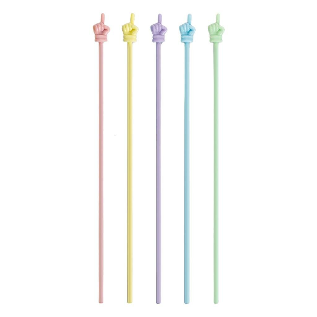 Пластиковые указки для презентаций, 5/10 шт, Макароны цветные 5 шт.