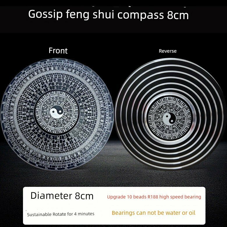 Китайский высокотехнологичный фиджет-спиннер, цельнометаллическая игрушка для снятия стресса, компас Фэн-шуй Тай-чи