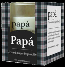 LUMAR Арома-свеча Dia del Padre "PAPA" 120g
