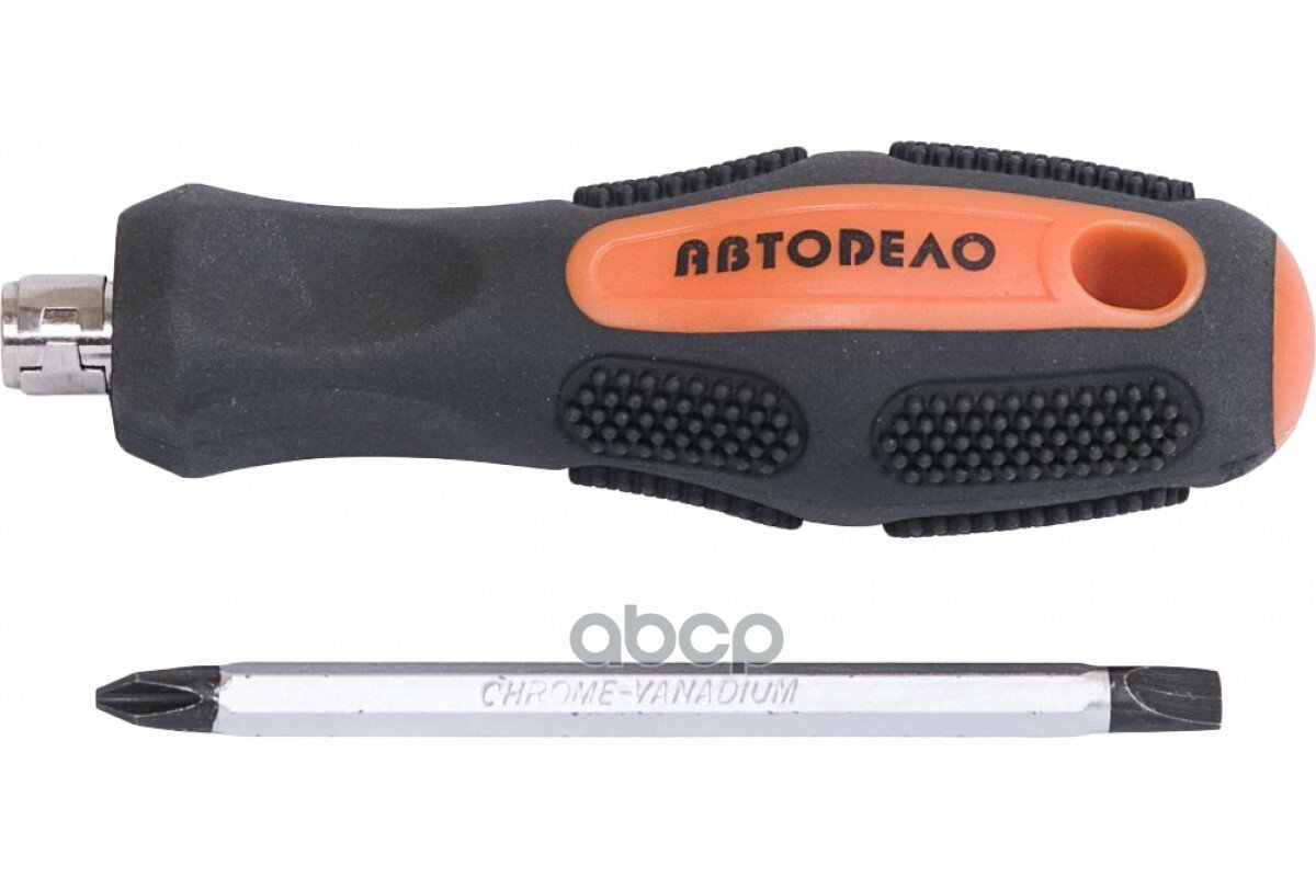 Отвертка комбинированная двухсторонняя 100мм шлиц 6мм х РН2 АвтоDело арт. 39455