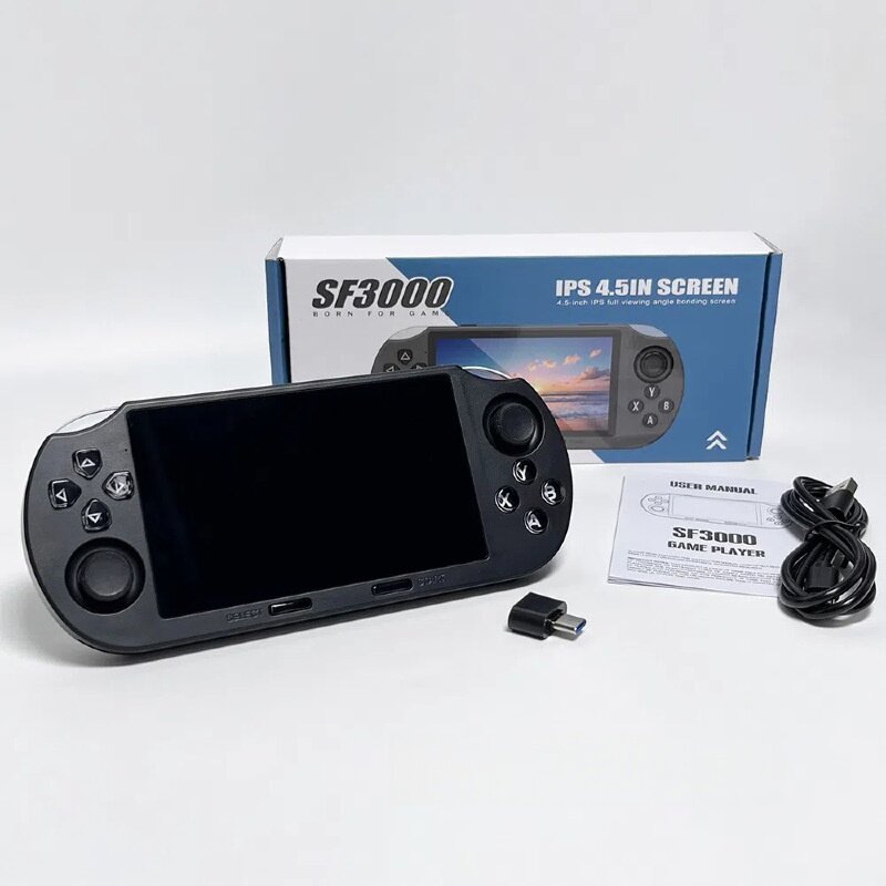 Портативная игровая консоль U8, 4" IPS экран, 20+ эмуляторов, 15000+ игр, 3500mAh, двойной джойстик, OTG для игры вдвоем