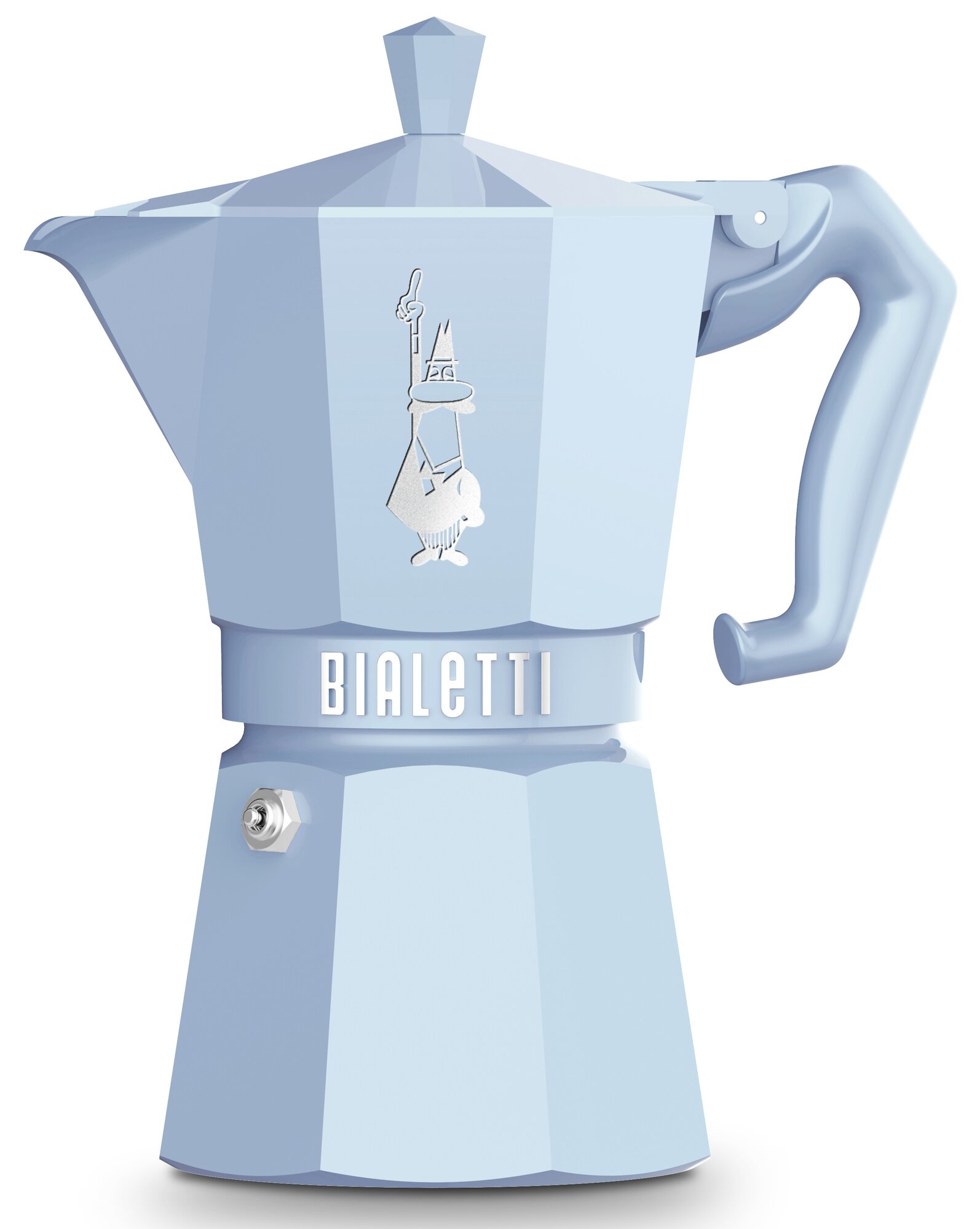 Гейзерная кофеварка Bialetti Exclusive на 6 порций, цвет голубой