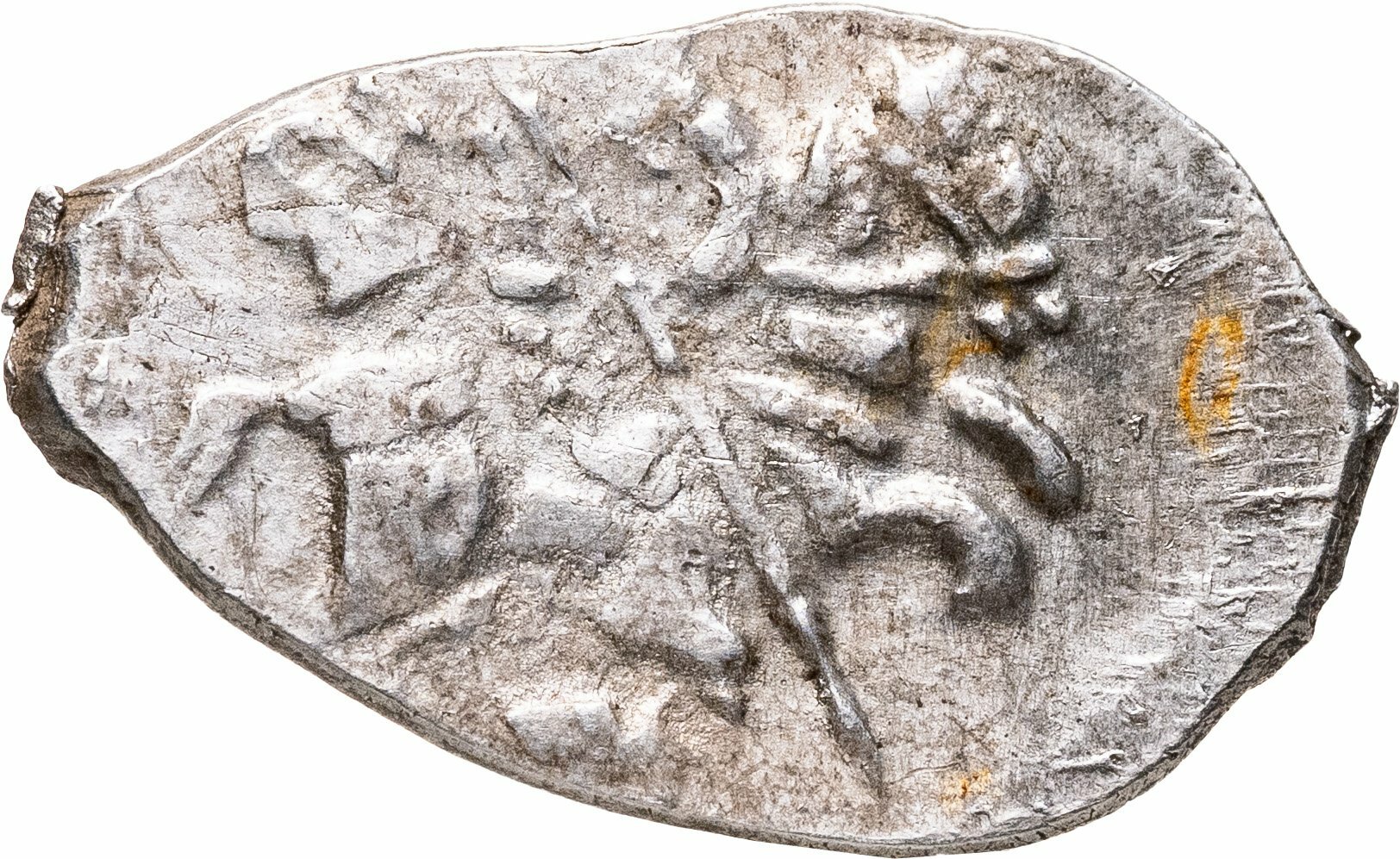 Лжедмитрий I Григорий Отрепьев, Копейка чекан Пскова , Серебро, в сохранности XF