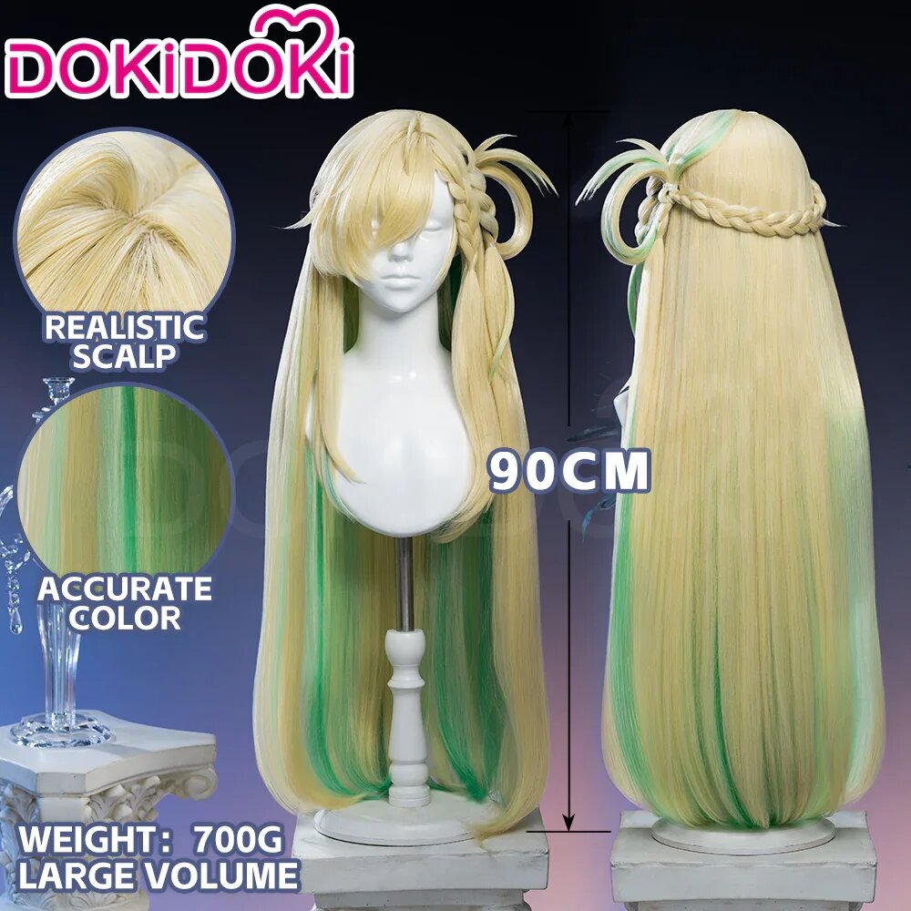 Парик DokiDoki Lynae Dark, изумрудный, 90см, PRE-SALE