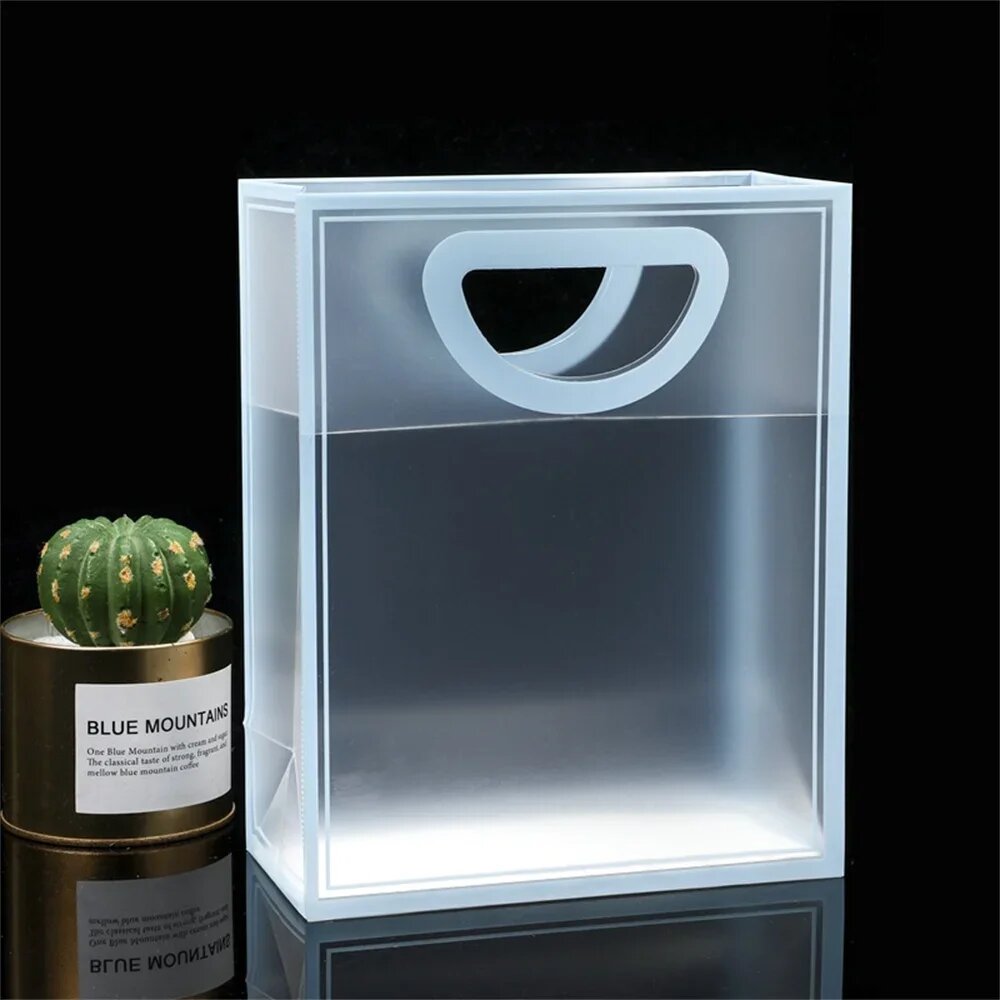 Прозрачные пакеты ПВХ с ручками Blue