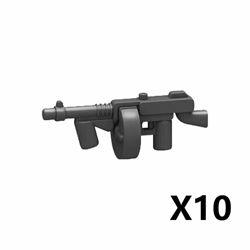 Черный SMG для солдата, 10 шт. (K9036-10PCS)