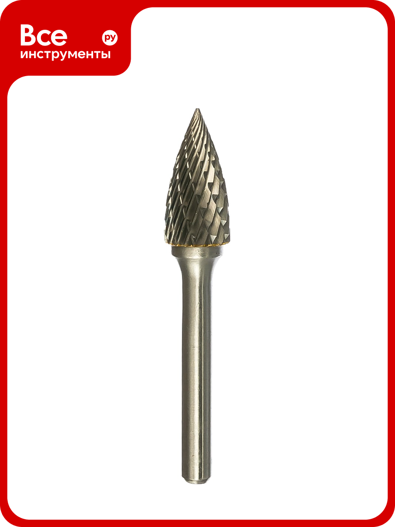 Твердосплавная борфреза тип G (12х25 мм; хв-к 6 мм) MESSER G1225M06