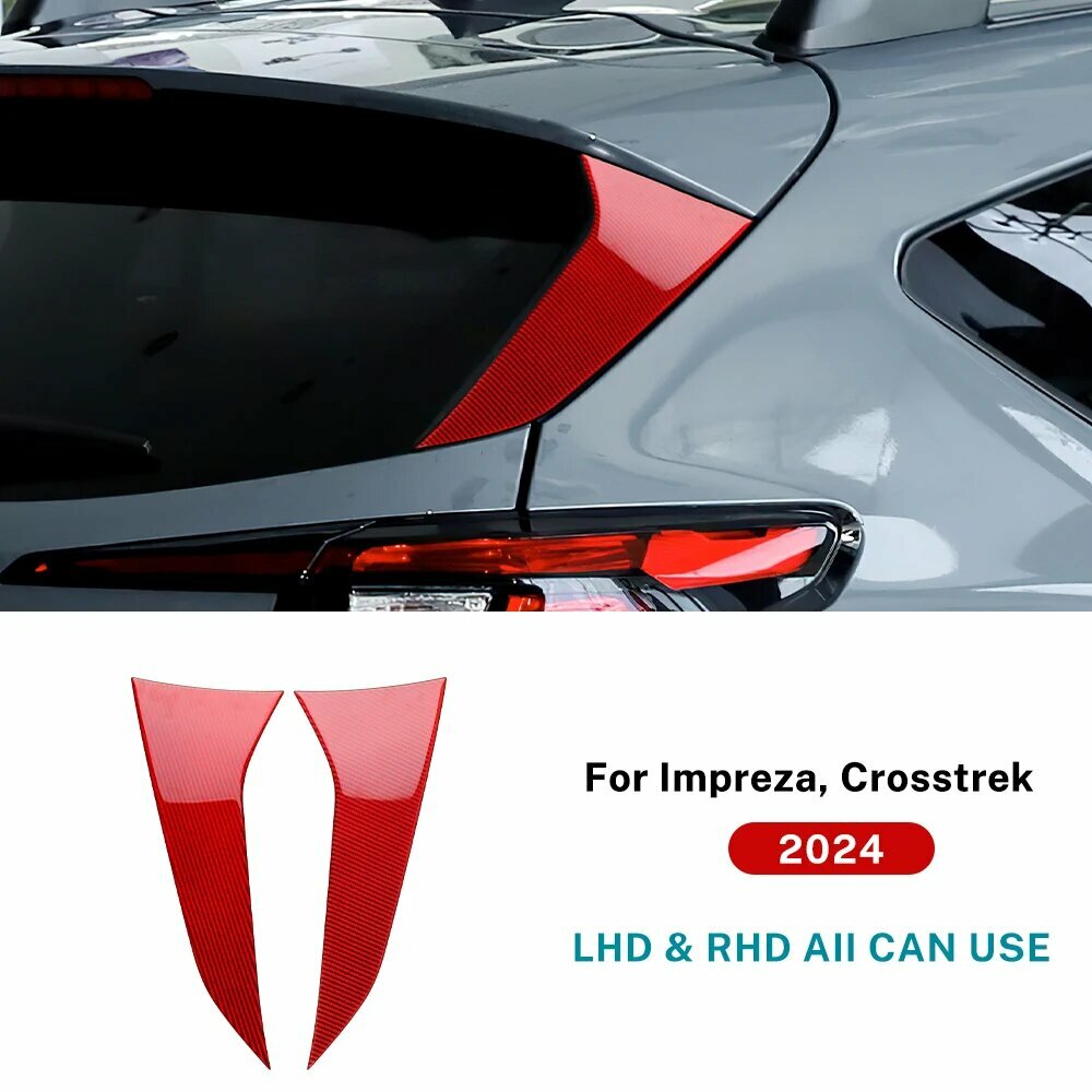 Наклейка на крыло Subaru Crosstrek Impreza 2024, Red Carbon