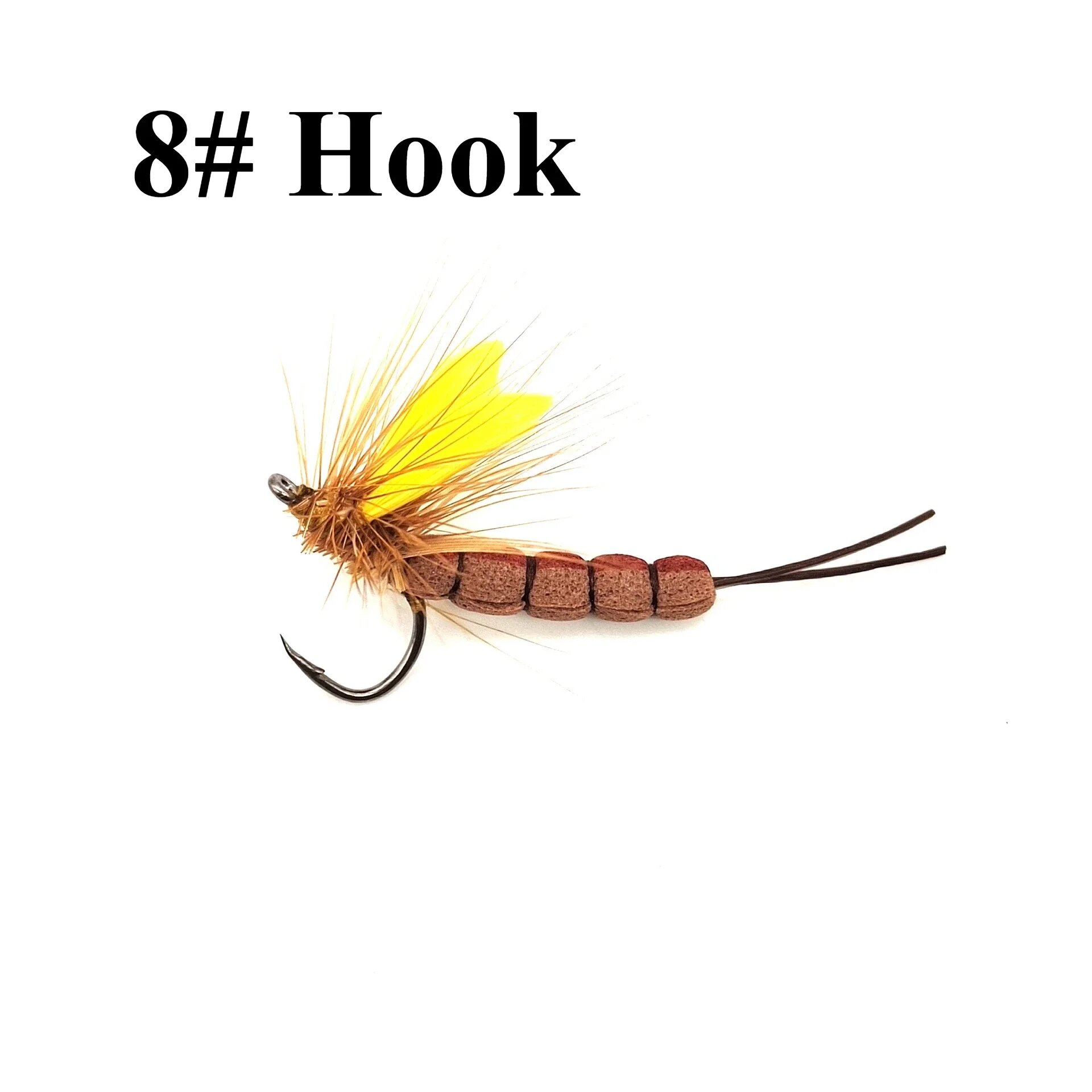 Сухая мушка ZUOFILY Mayfly, 8#, цвет B-8