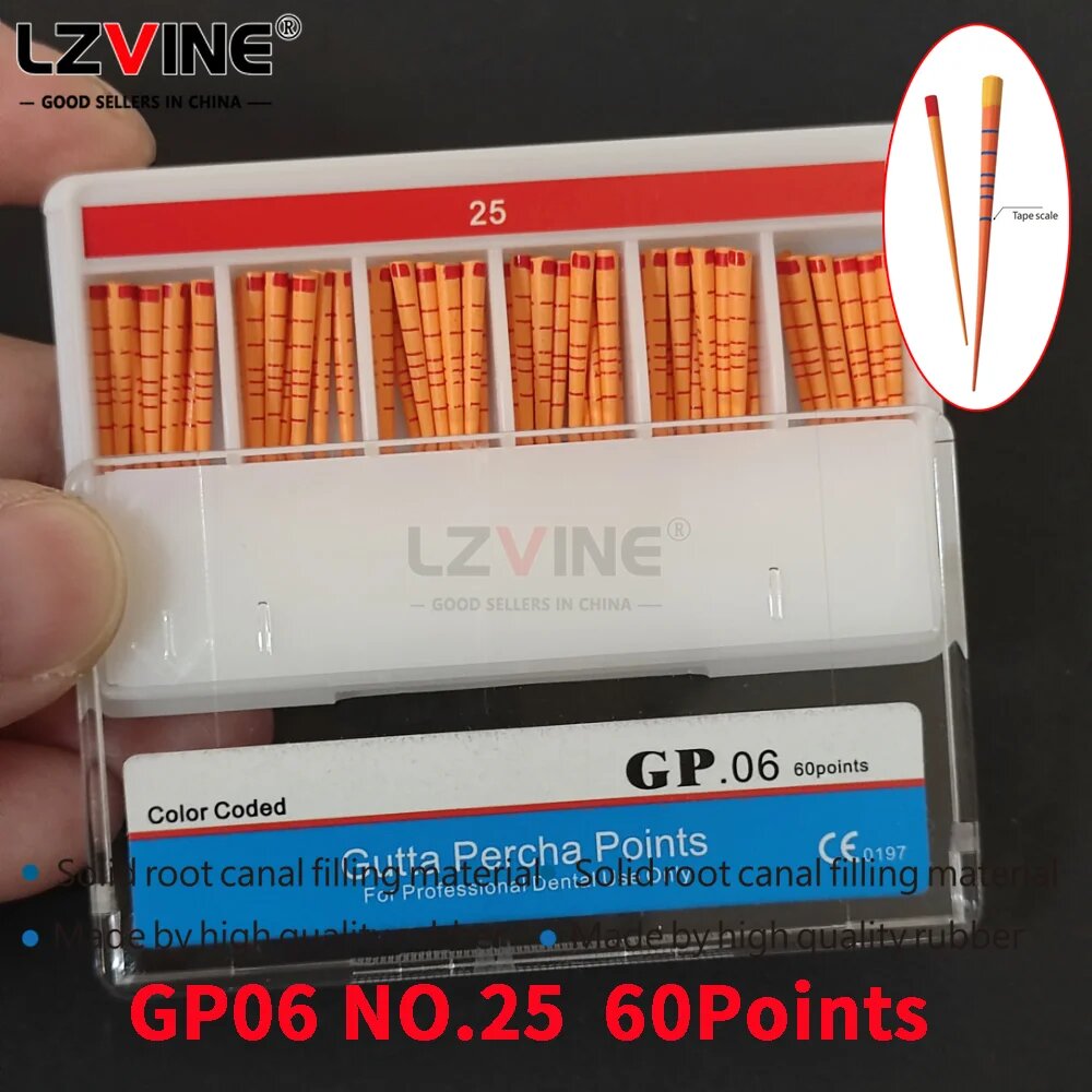 Gutta Percha Points GP06 NO.25 60Points