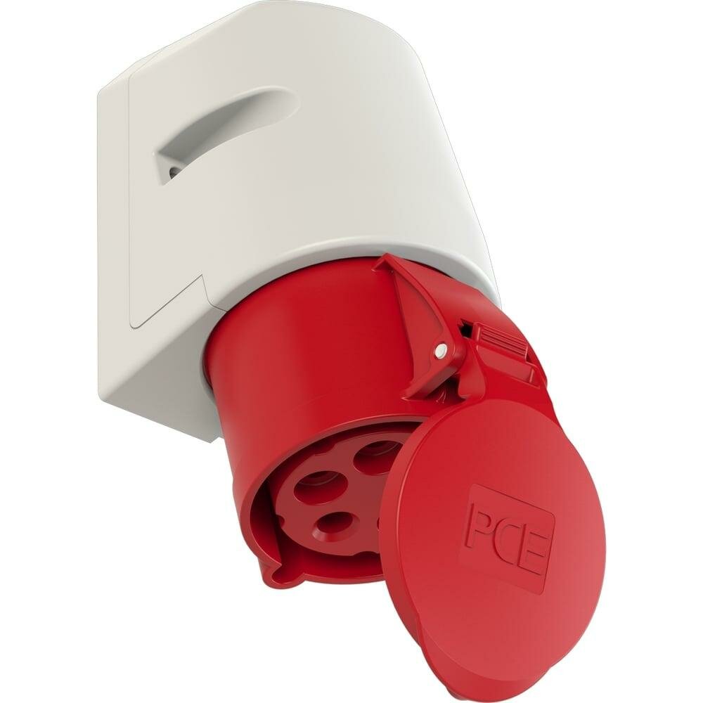 Настенная розетка PCE 32А 400V 3P+N+E IP44 125-6