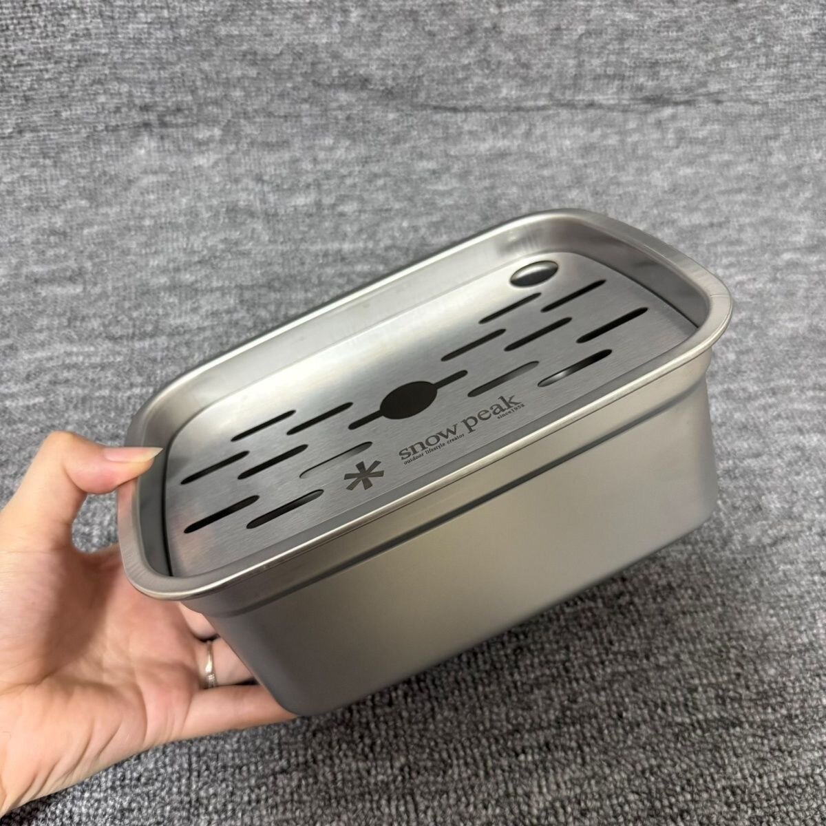 Чайный поднос Snow Peak для кемпинга купить нержавеющая сталь 304 прямоугольный водосборник