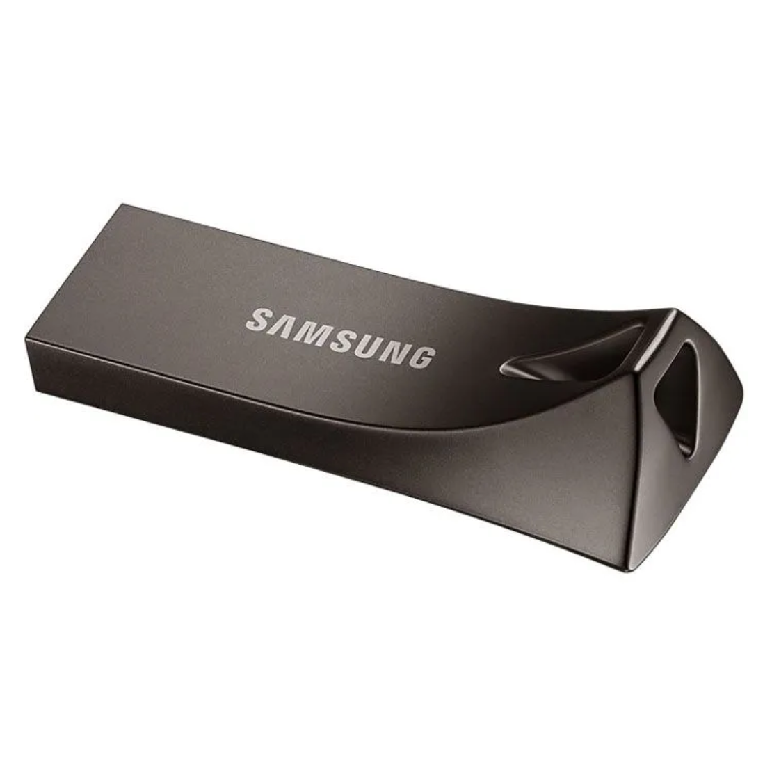 Флешка Samsung BAR Plus MUF-256BE4/APC, 256 Гб, USB 3.1, металл, серый титан