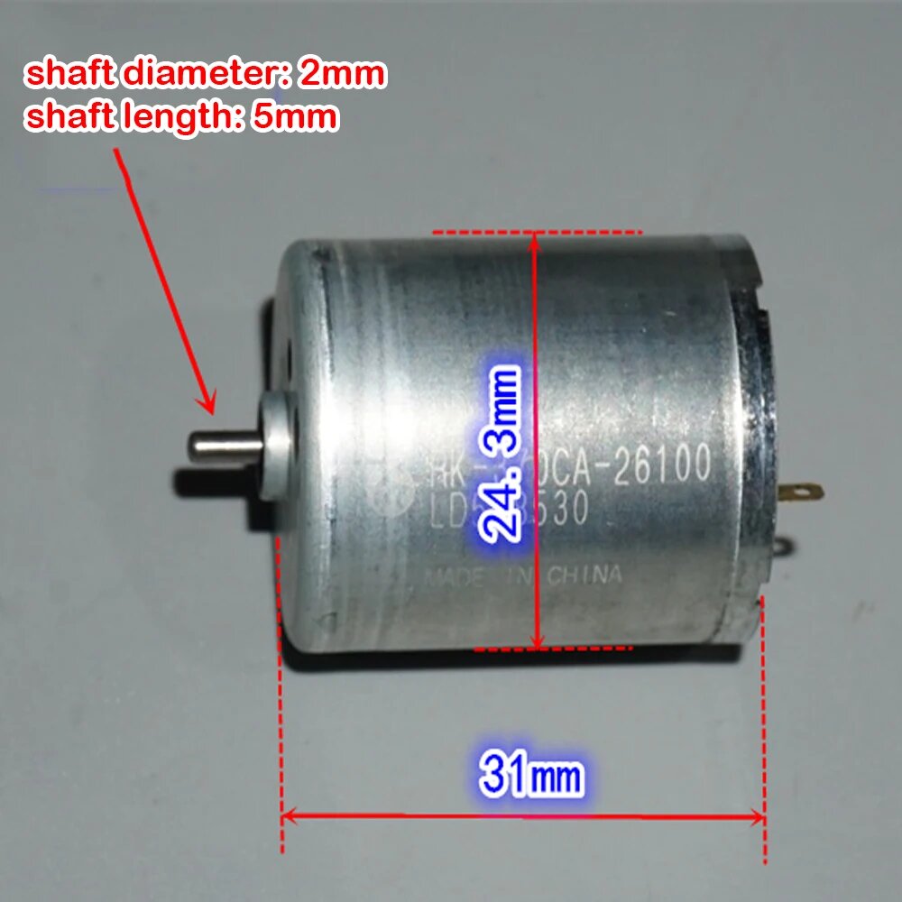 Двигатель электрический MABUCHI, 3 в, 5 В, 6 в, 10600 об./мин.