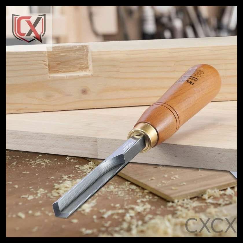 Угловая стамеска 258 мм, легированная сталь 40Cr, лезвие 10 мм, ручка из бука, квадратный пазовый инструмент 90 градусов для плотницких работ