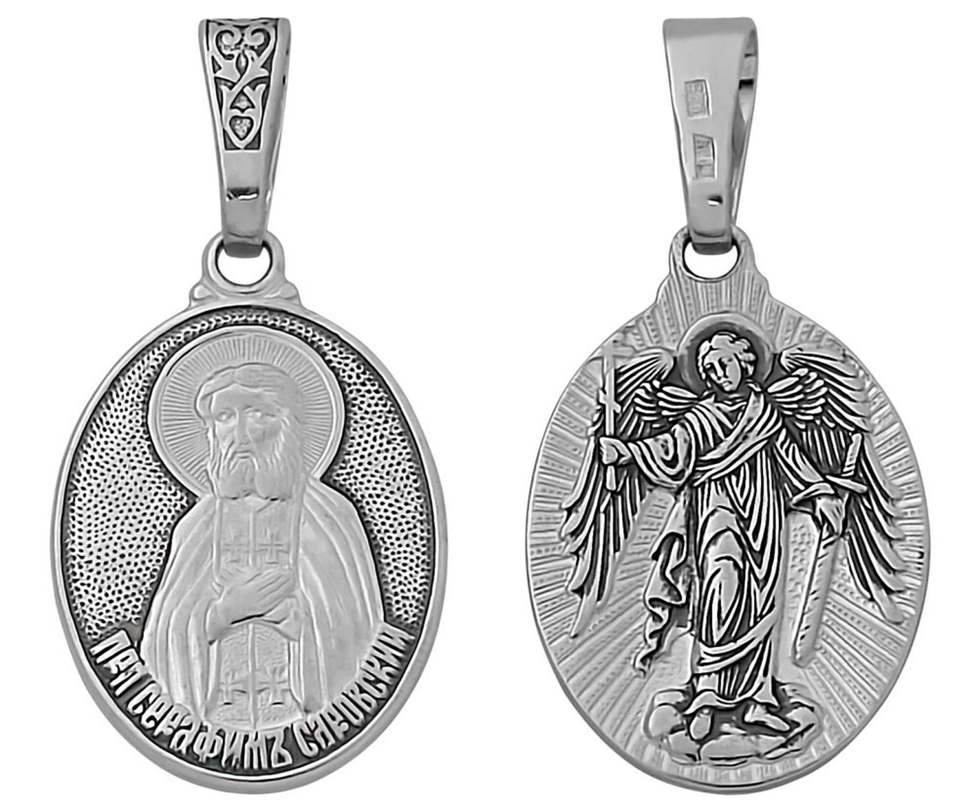 Иконка, серебро, 925 проба, чернение