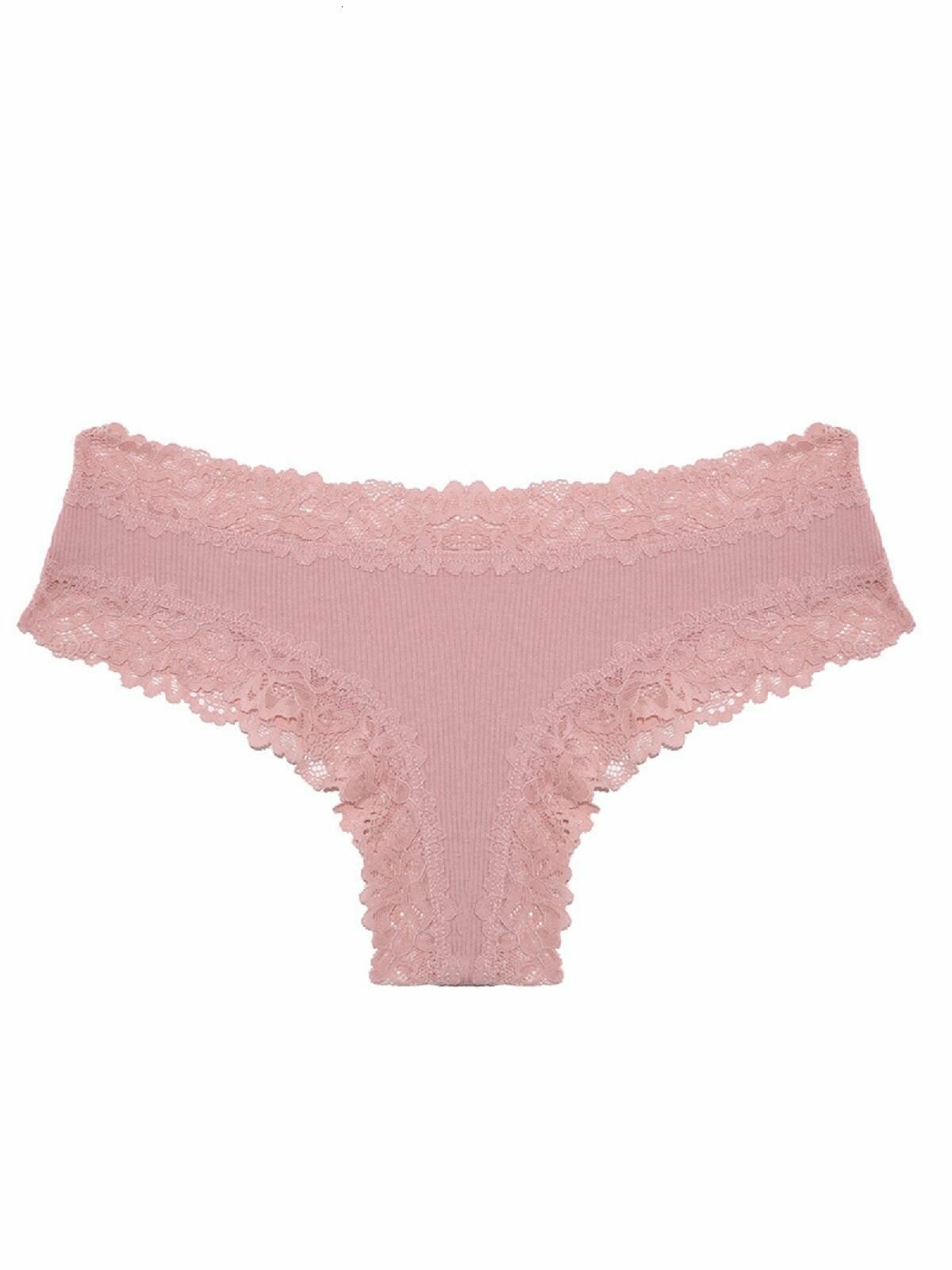 Женские бесшовные стринги, Розовый - M