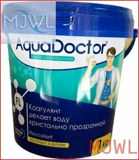 Коагулянт в гранулах (порошок) АкваДоктор ФЛ 1 кг. Водяной осветитель для бассейна