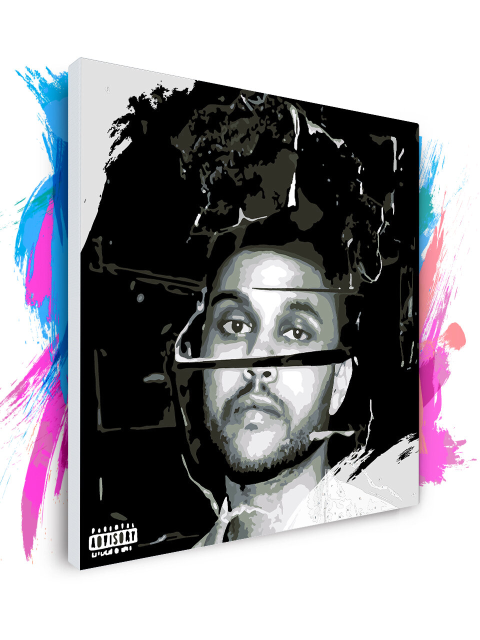 Картина по номерам на холсте The Weeknd - Beauty Behind the Madness, 60 х 60 см