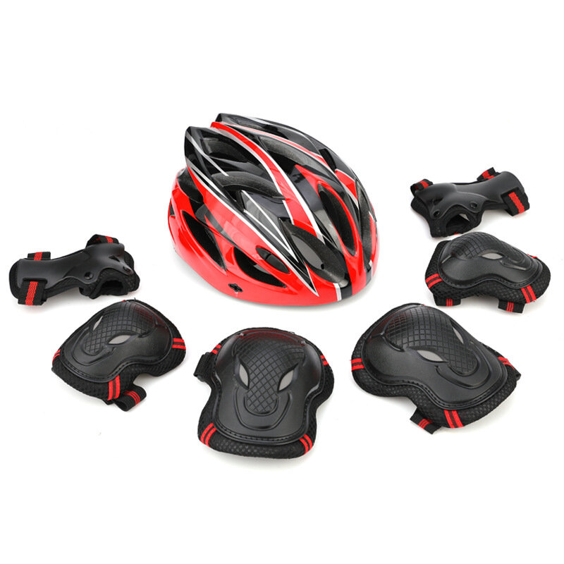 Шлем для самоката, защитная экипировка для роликовых коньков, детский велокомплект, беговел, наколенники для катания, профессиональная защита.