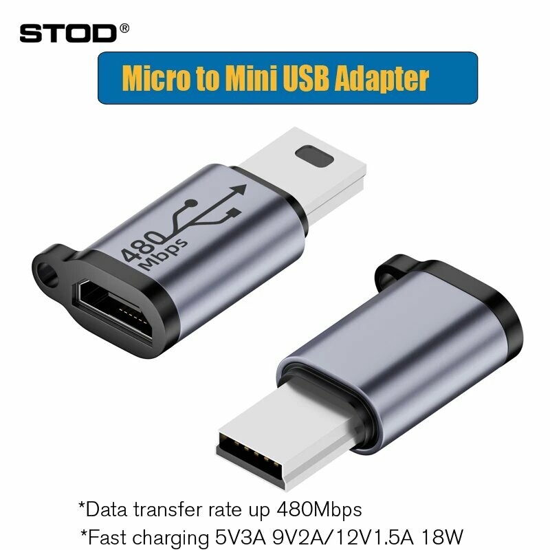 90-градусный адаптер типа C к Micro USB Конвертер Mini USB 3.0 Microusb Micro B Micro USB to Mini A