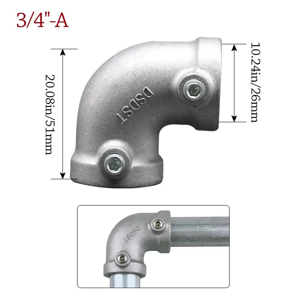 Фитинг для трубы алюминиевый 20/25 мм 3-4---A