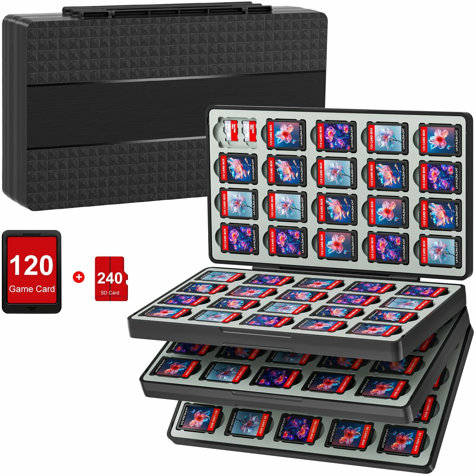 Держатель для карт Nintendo Switch с 120 слотами