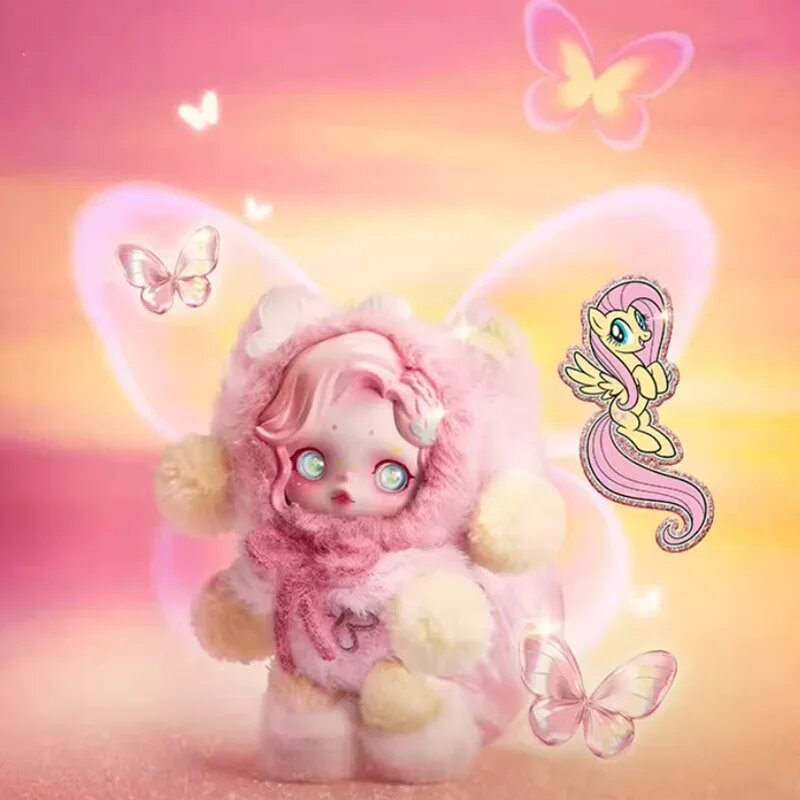 POP MART SKULLPANDA Fluttershy, Розовый